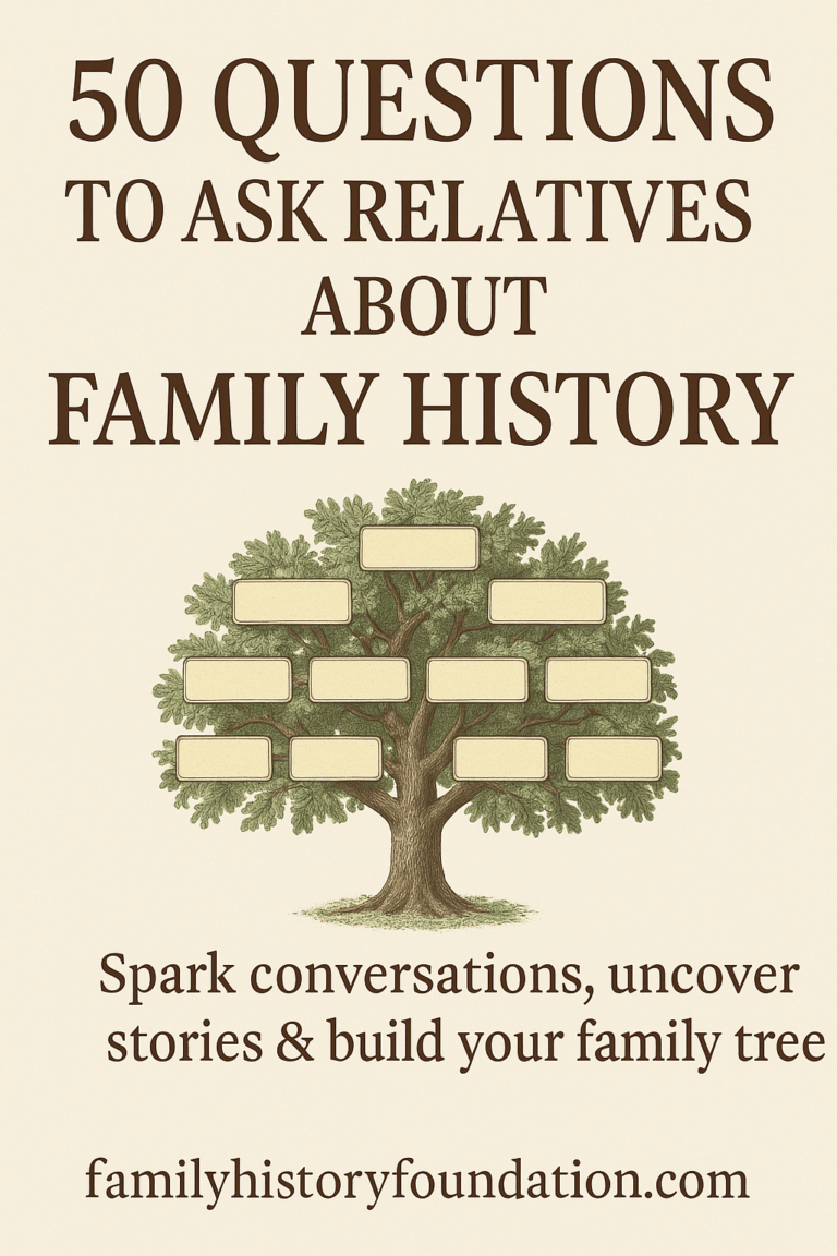 50 Eye-Opening Questions to Ask Relatives About Family History (#8 is ...