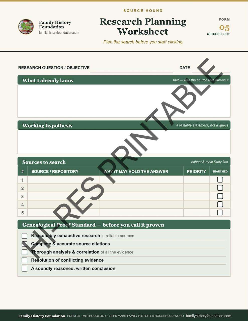 Form Fillable Genealogy Research Log PDF | Printable Master Log ...